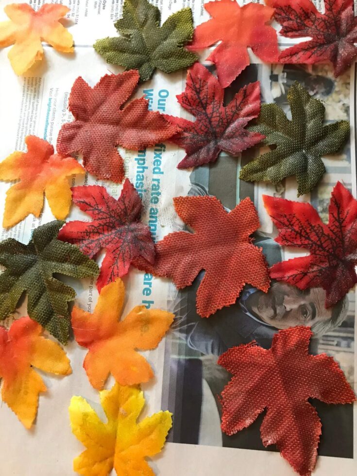 Easy DIY Fall Leaf Garland - The Frugal South