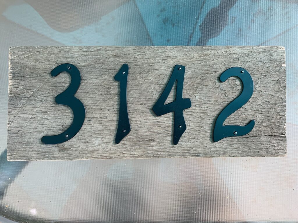 DIY House Number Sign- The Frugal South