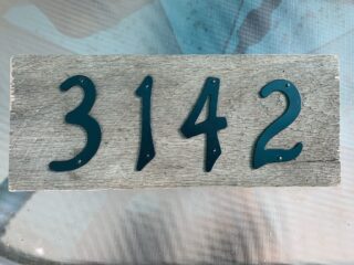 DIY House Number Sign- The Frugal South