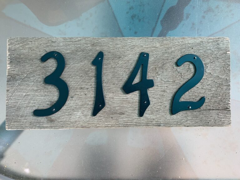DIY House Number Sign- The Frugal South
